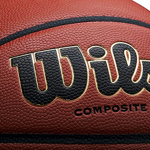 WILSON NCAA Replica Game Basketball - Brown, Intermediate - 28.5"