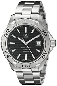 tag heuer men's wap2010.ba0830 aquaracer calibre 5 automatic black dial watch