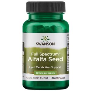 swanson full spectrum alfalfa seed 400 milligrams 60 capsules