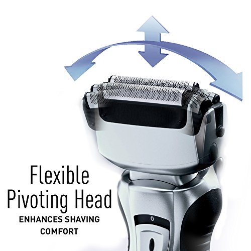 PANASONIC Electric Razor Men's Dual Blade Cordless - ES-RW30-S - (Silver)