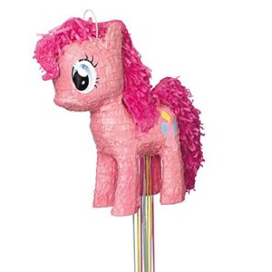 my little pony pinkie pie pull string pinata - 16" x 9.5", 1 pc