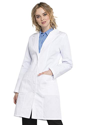 Cherokee Professionals Women Scrubs Lab Coats 36" 2319, XL, White