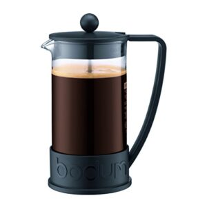 bodum brazil french press coffee and tea maker, 34 oz, black