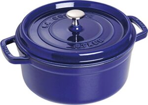 staub cocotte round 30cm dark blue