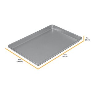 Chicago Metallic Commercial II Non-Stick Small Cookie/Baking Sheet, 12.25 by 8.75, Gray