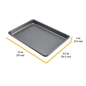 Chicago Metallic Commercial II Non-Stick Small Cookie/Baking Sheet, 12.25 by 8.75, Gray