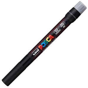 posca marker brush in black, posca pens for art supplies, school supplies, rock art, fabric paint, fabric markers, paint pen, art markers, posca paint markers