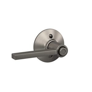 Schlage F40 LAT 619 Latitude Door Lever, Bed & Bath Privacy Lock, Satin Nickel