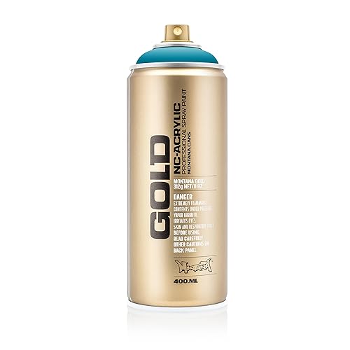 Montana Cans Montana GOLD 400 ml Color, Aqua Spray Paint,MXG-G6260, 13.53 Fl Oz (Pack of 1)