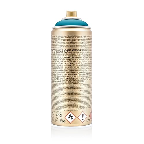 Montana Cans Montana GOLD 400 ml Color, Aqua Spray Paint,MXG-G6260, 13.53 Fl Oz (Pack of 1)