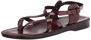 holy land market unisex genuine leather biblical sandals - jesus -yashua style iii - european 43