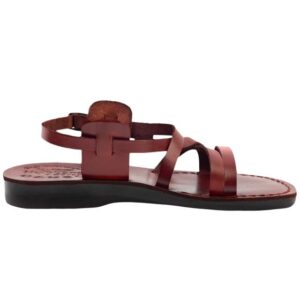 Holy Land Market Unisex Adults/Children Genuine Leather Biblical Sandals/Flip Flops/Slides/Slippers (Jesus - Yashua) Yashua Style II