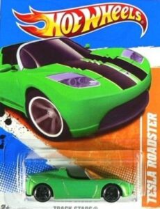 hot wheels 2011, tesla roadster 67/244. track stars. 1:64 scale.