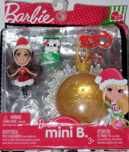 Barbie Mini B with Pet Yellow Christmas Ornament