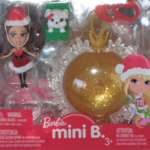 Barbie Mini B with Pet Yellow Christmas Ornament