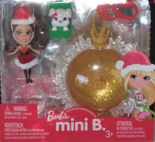 Barbie Mini B with Pet Yellow Christmas Ornament