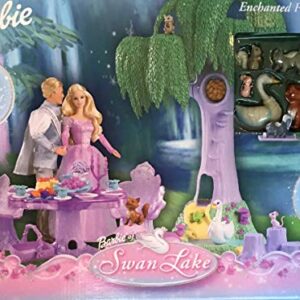 Barbie Swan Lake ENCHANTED FOREST Playset w 6 Animal Friends, Swing & MORE! (2003)