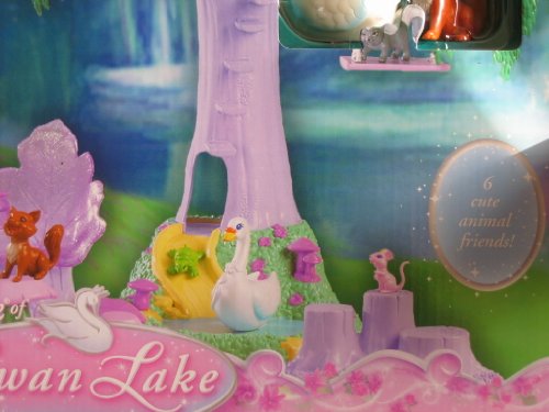 Barbie Swan Lake ENCHANTED FOREST Playset w 6 Animal Friends, Swing & MORE! (2003)