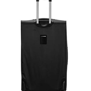 Rockland Impact Softside Spinner Wheel Luggage Set, Black, 4-Piece (18/22/26/30)