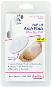 pedifix pedi-gel arch pads, 2-count