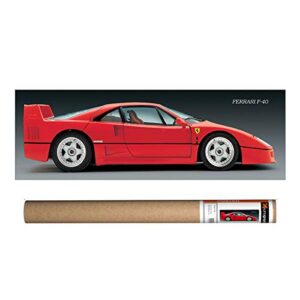 eurographics ferrari f-40 poster, 35.75 x 11.75 inch