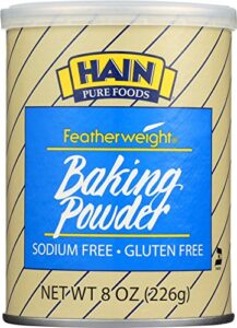 hain pure foods gluten-free featherweight baking powder, 8 oz.