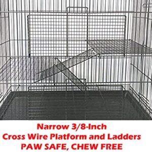 30" Small Animal Cage Sugar Glider Chinchilla Ferret Rats Critters Cage, 30" Length x 18" Depth x 24" Height