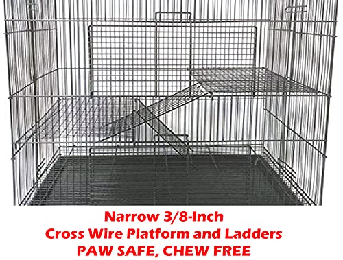 30" Small Animal Cage Sugar Glider Chinchilla Ferret Rats Critters Cage, 30" Length x 18" Depth x 24" Height