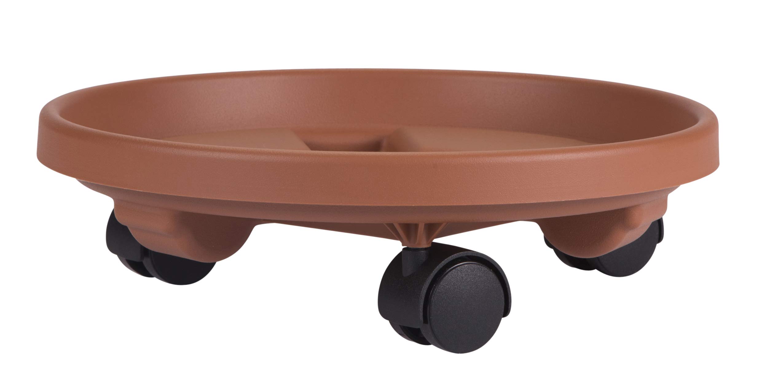 Bloem Fiskars 95122C 12-Inch Round Plant Caddy, Color Terracotta