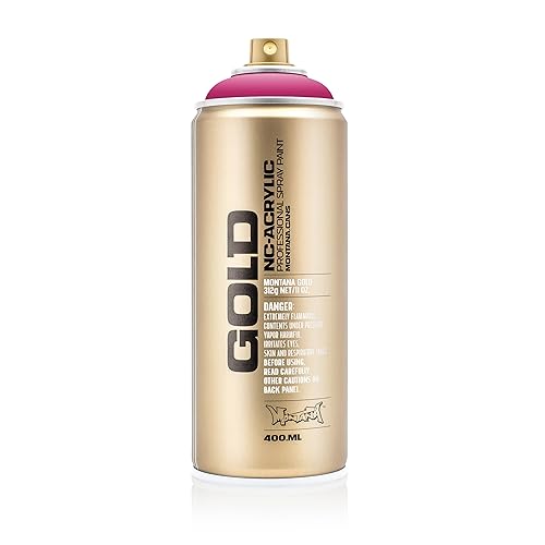 Montana Cans Montana GOLD 400 ml Color, Shock Pink Spray Paint,MXG-S4010, 11 Ounce (Pack of 1)