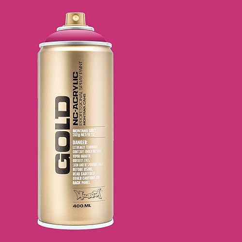 Montana Cans Montana GOLD 400 ml Color, Shock Pink Spray Paint,MXG-S4010, 11 Ounce (Pack of 1)