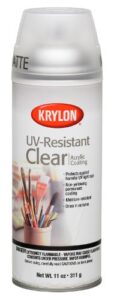 krylon k01309 gallery series artist and clear coatings aerosol, 11-ounce, uv-resistant matte spray paint, 11 ounce, 11 oz