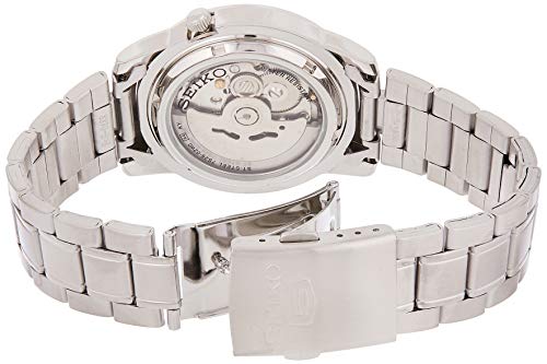 SEIKO Men's SNKK25 5 Stainless Steel White Dial Watch