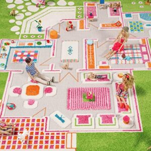 IVI Playhouse Green 3D Play Mat, Non-Toxic, Stain Resistant, Educational Montessori Activity Toys for Kids, Medium, 59" L x 39" W