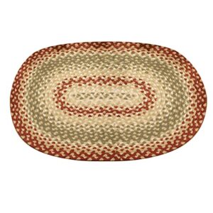 park designs mill village - braided oval rug 32'' x 42''