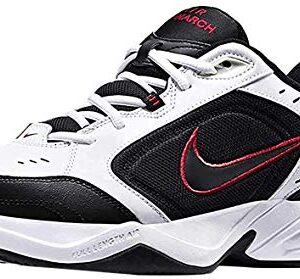 Nike Men's Air Monarch IV Cross Trainer, White/Black, 9.5 Regular US