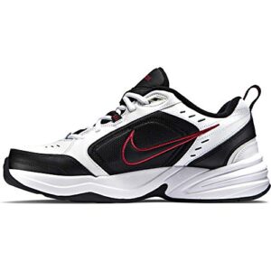 Nike Men's Air Monarch IV Cross Trainer, White/Black, 9.5 Regular US