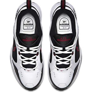 Nike Men's Air Monarch IV Cross Trainer, White/Black, 9.5 Regular US