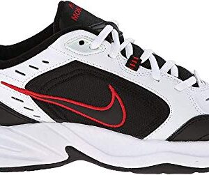 Nike Men's Air Monarch IV Cross Trainer, White/Black, 9.5 Regular US