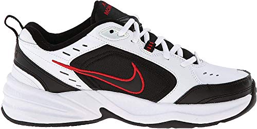 Nike Men's Air Monarch IV Cross Trainer, White/Black, 9.5 Regular US