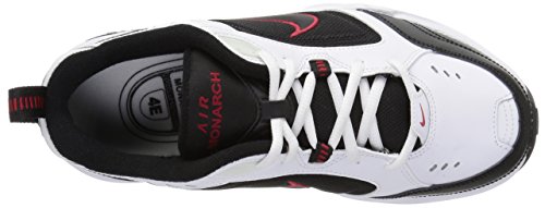 Nike Men's Air Monarch IV Cross Trainer, White/Black, 9.5 Regular US