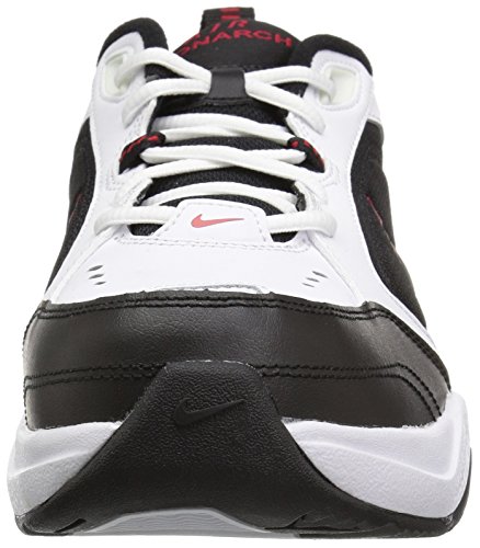 Nike Men's Air Monarch IV Cross Trainer, White/Black, 9.5 Regular US