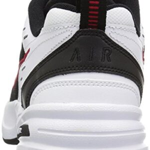 Nike Men's Air Monarch IV Cross Trainer, White/Black, 9.5 Regular US