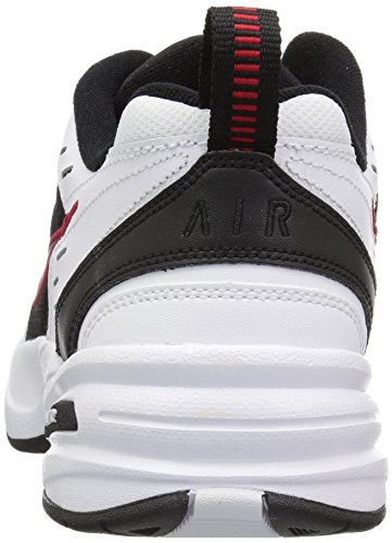 Nike Men's Air Monarch IV Cross Trainer, White/Black, 9.5 Regular US