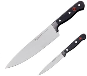 wÜsthof gourmet 2-piece chef's knife set,black