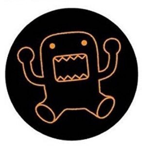 domo-kun orange outline button db4290