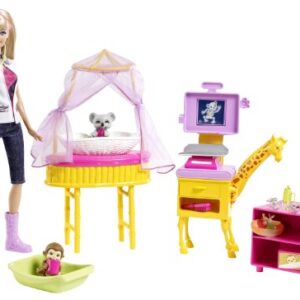 Barbie I Can Be Zoo Doctor Doll Playset