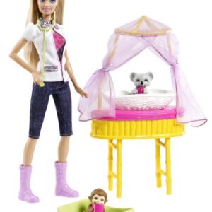 Barbie I Can Be Zoo Doctor Doll Playset