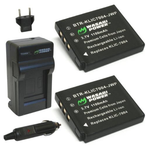 Wasabi Power Battery (2-Pack) and Charger for Fujifilm NP-50, BC-50, BC-45W and Fuji FinePix F50FD, F60FD, F70EXR, F75EXR, F80EXR, F85EXR, F100FD, F200EXR, F300EXR, F305EXR, F500EXR, F505EXR, F550EXR, F600EXR, F605EXR, F660EXR, F665EXR, F750EXR, F770EXR,