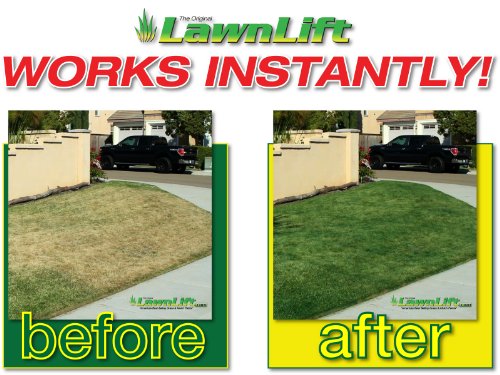 Lawnlift Ultra Concentrated (Green) Grass Paint 16oz. = 1.375 Gallons of Product.